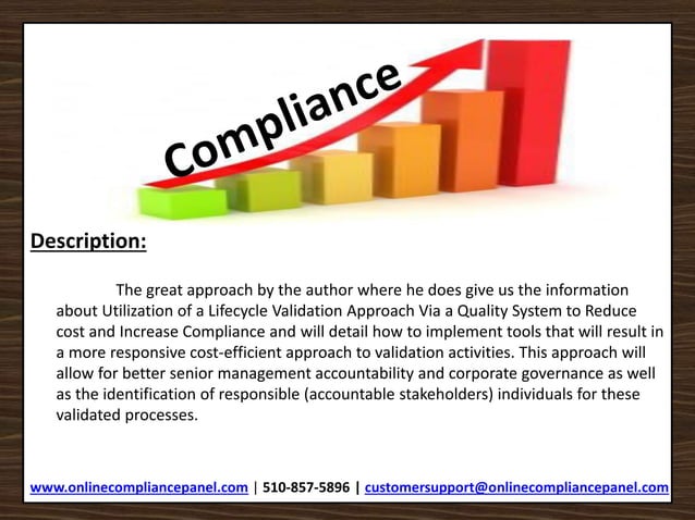 Utilization Of A Lifecycle Validation Approach Ppt