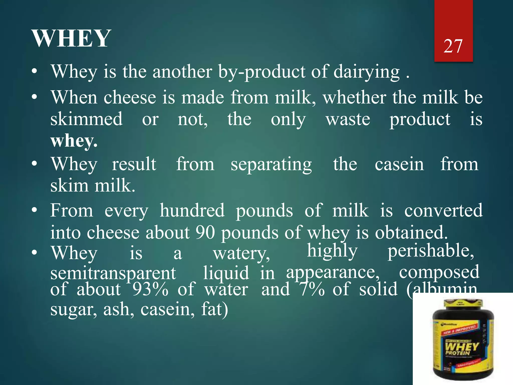 Utilization of dairy by product | PPTX