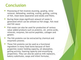 Utilization of fish wastes | PPT