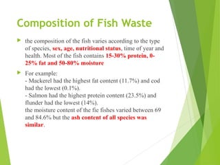 Utilization of fish wastes | PPT
