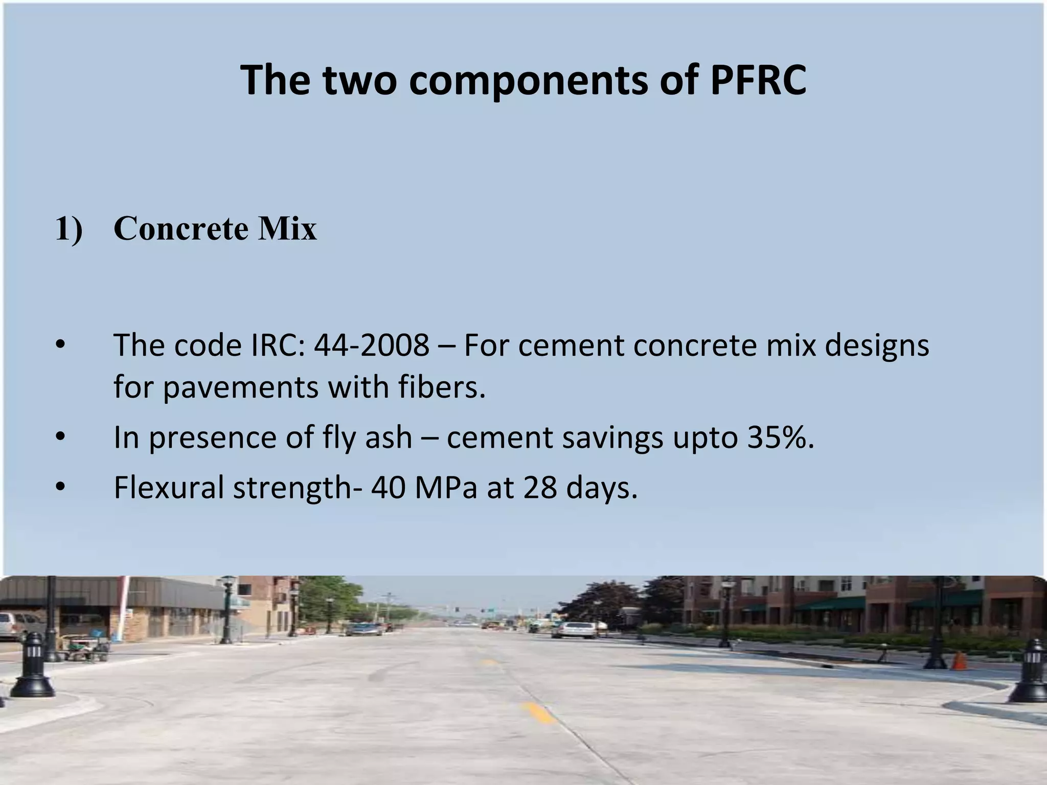 Utilization of polymer fiber reinforced concrete pavement | PPT