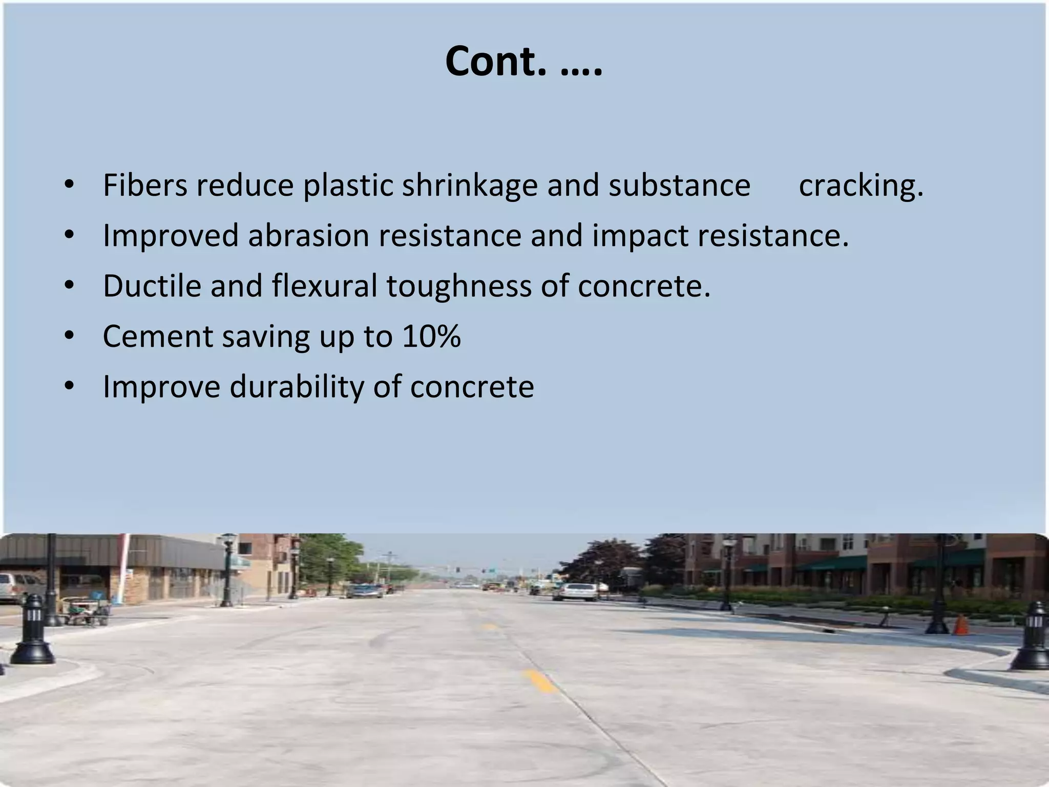 Utilization of polymer fiber reinforced concrete pavement | PPT