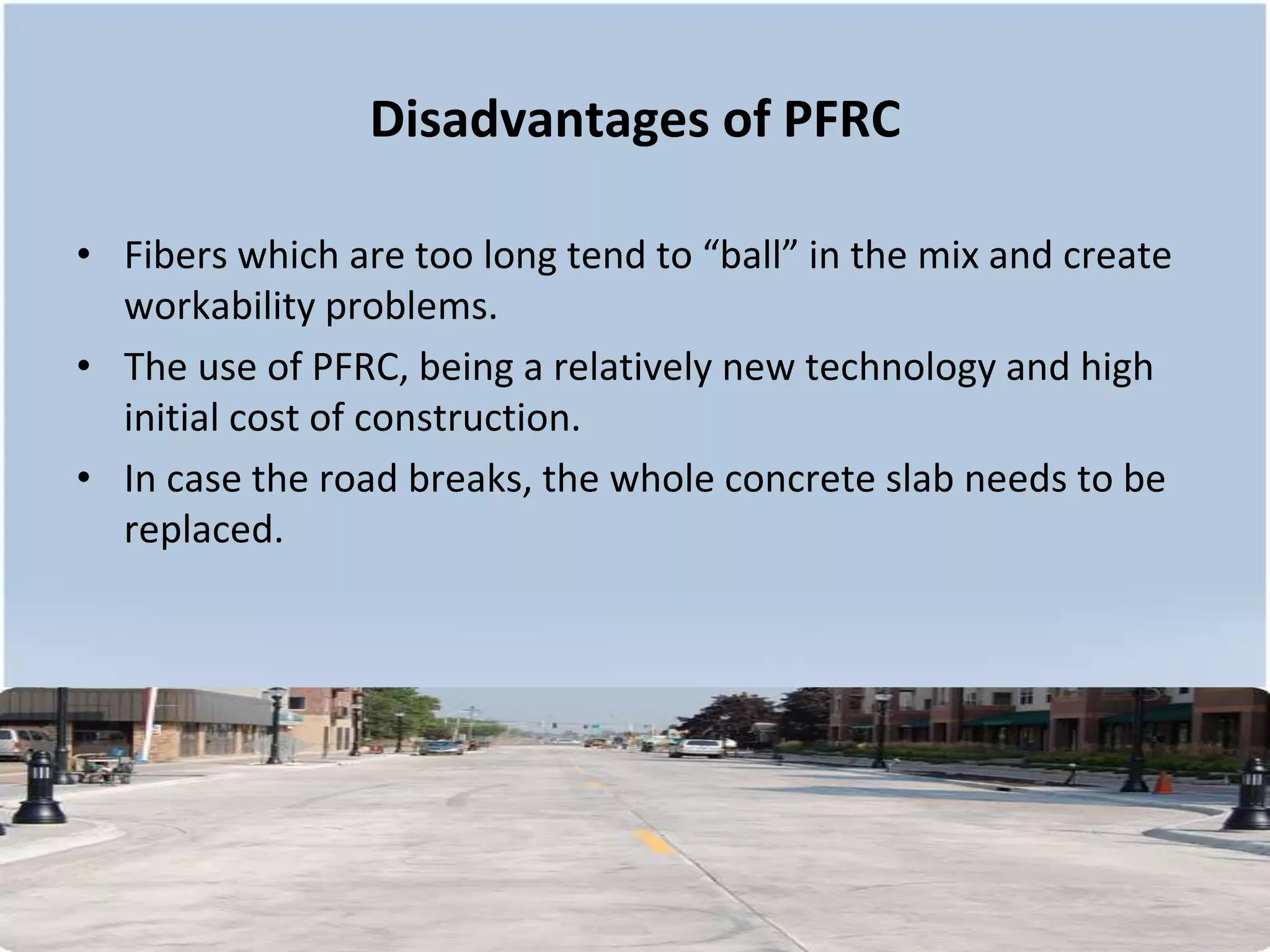 Utilization of polymer fiber reinforced concrete pavement | PPT