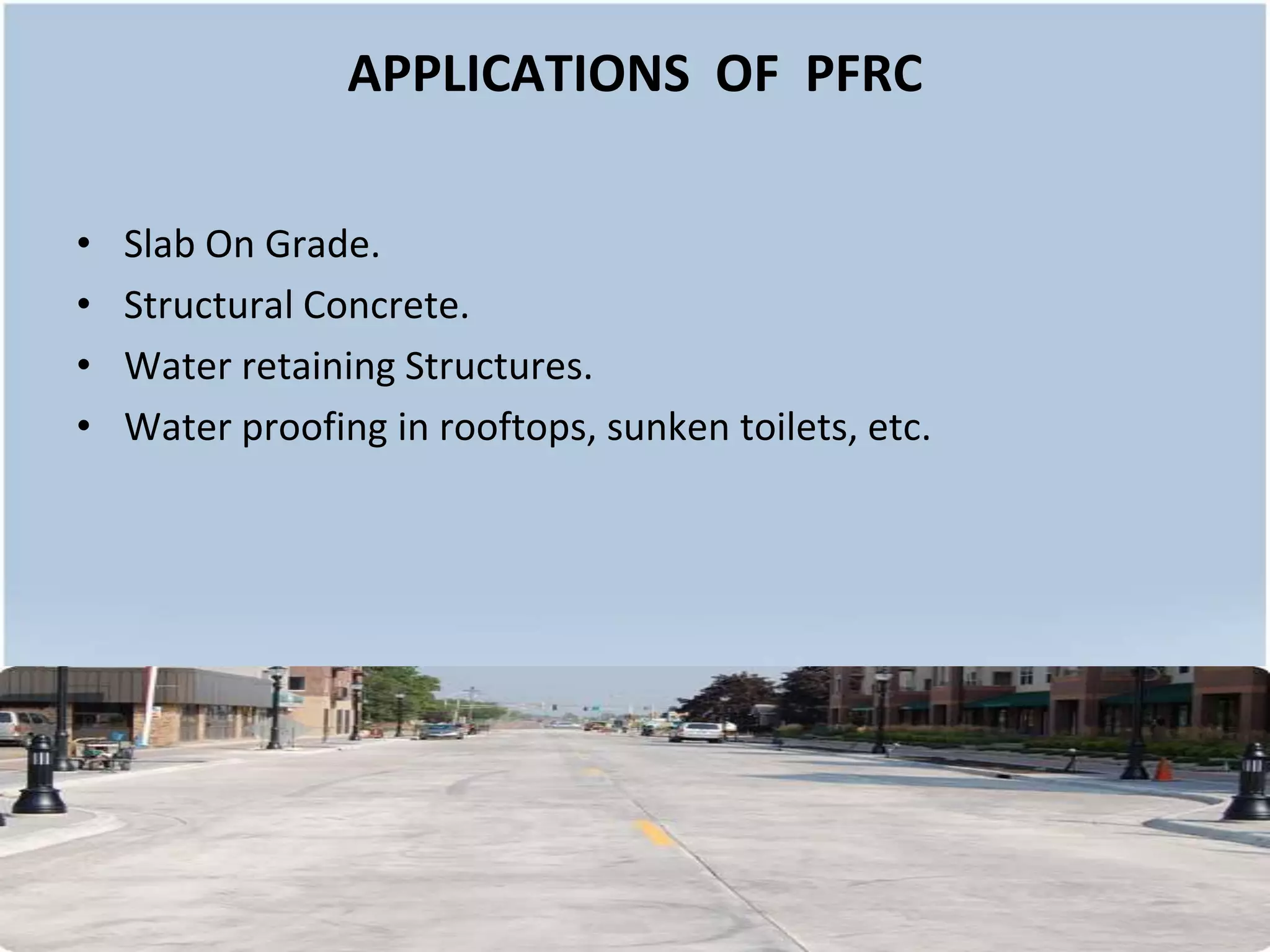 Utilization of polymer fiber reinforced concrete pavement | PPT