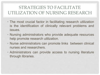 Utilization of research findings | PPTX