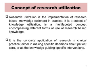 Nursing research; utilization of research findings.pptx | Parenting ...