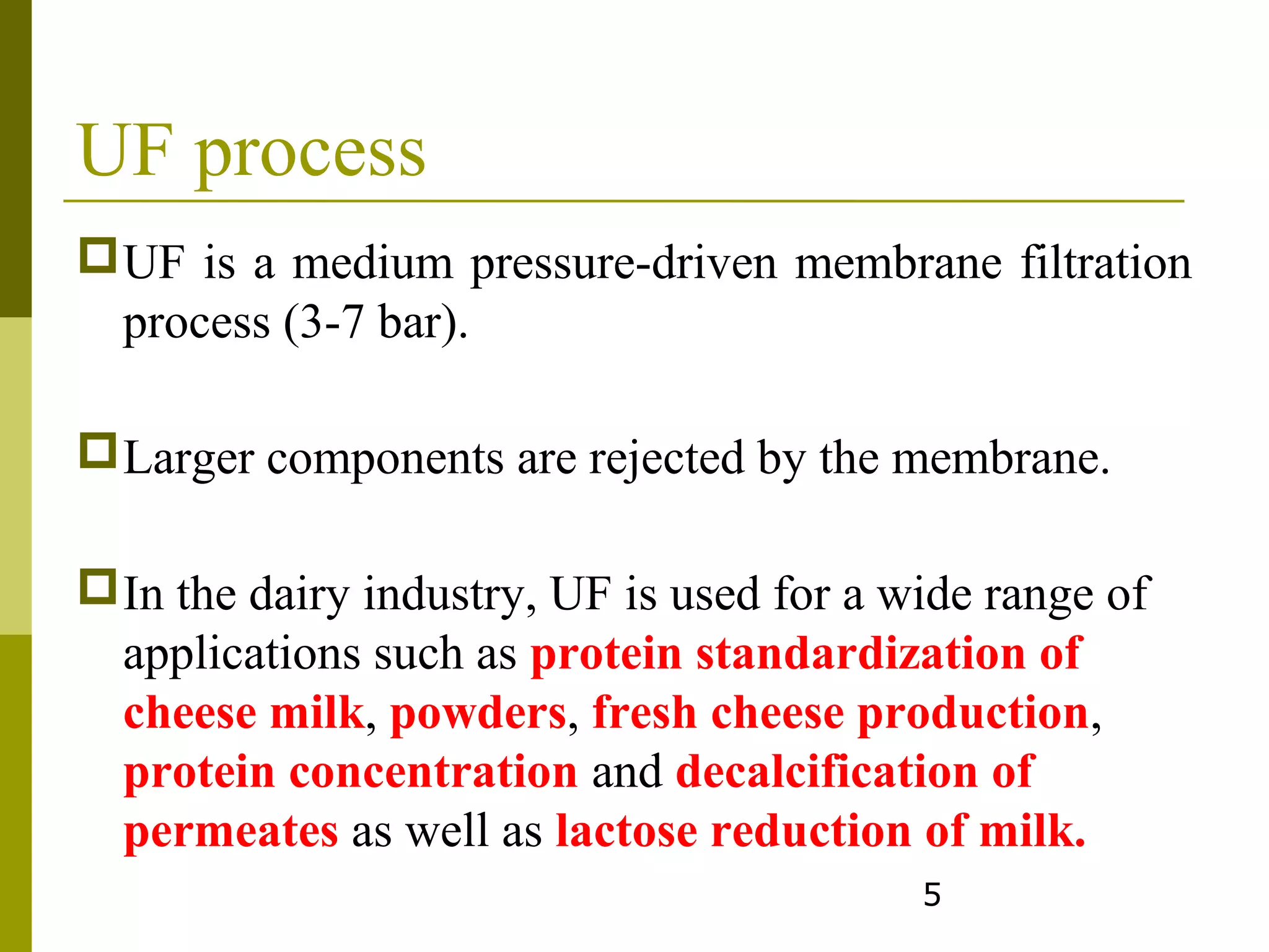 Utilization of uf permeate in dairy industry | PPT
