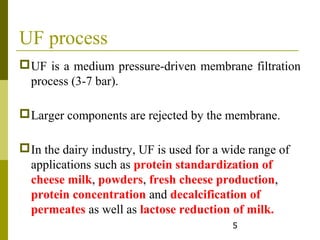 Utilization of uf permeate in dairy industry | PPT