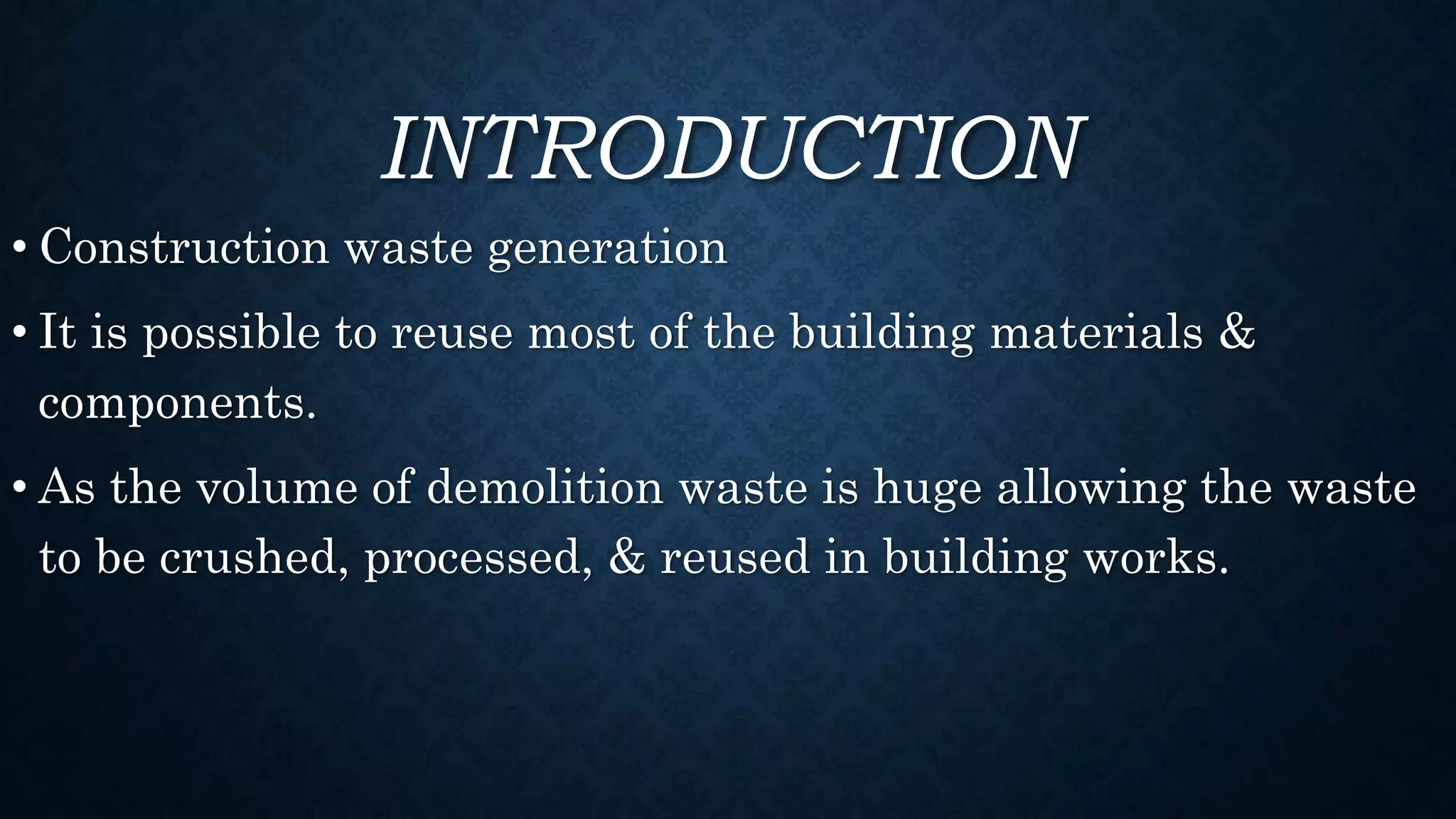 Utilization of waste material in civil construction | PPTX
