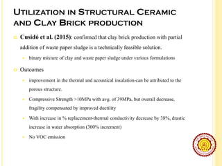 Utilization of Waste Paper Sludge in Construction Industry | PDF