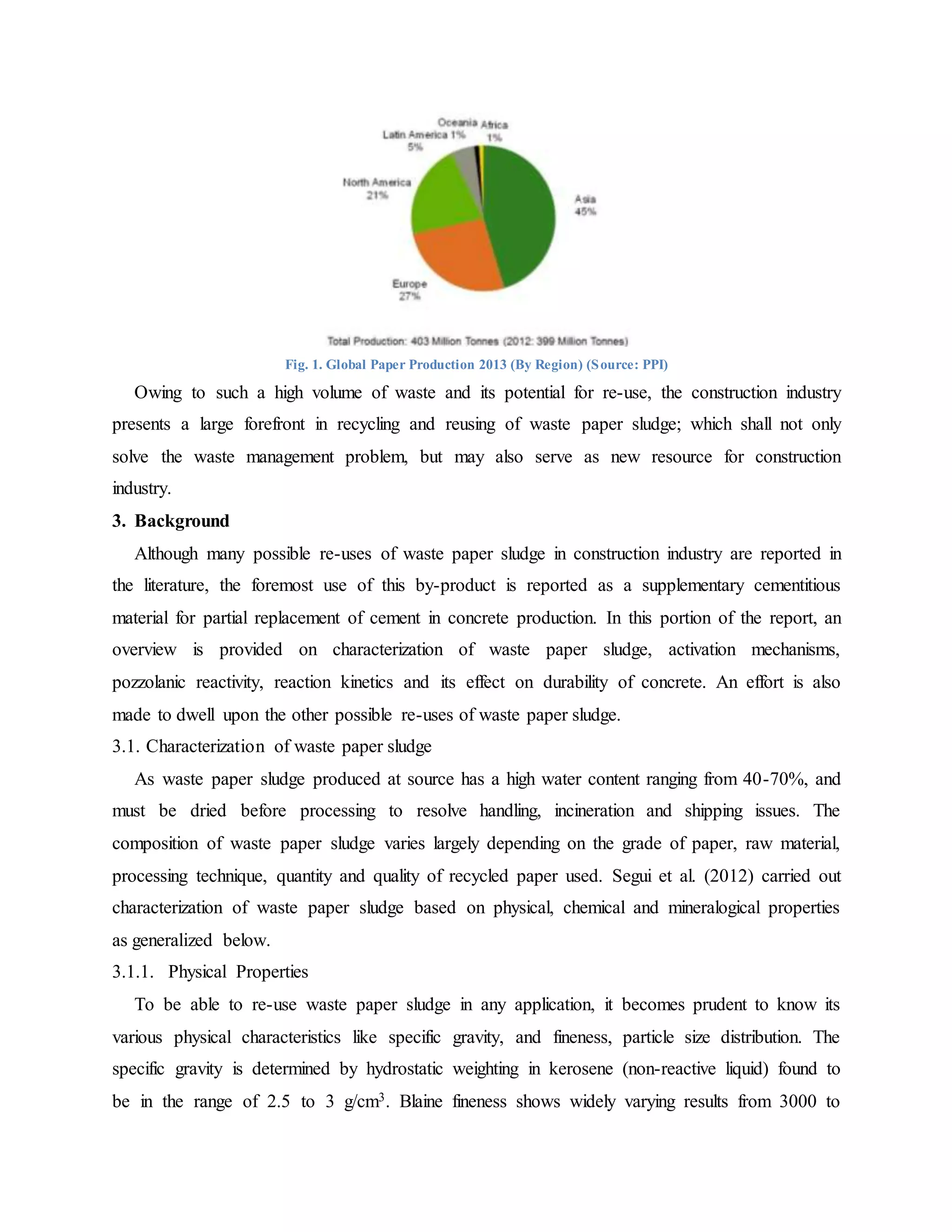 Utilization of waste paper sludge in construction industry | PDF | Free ...