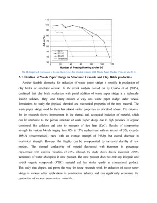 Utilization of waste paper sludge in construction industry | PDF | Free Download