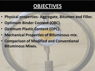Utilization of Waste Plastic in Bituminous Mixes for Road Construction ...