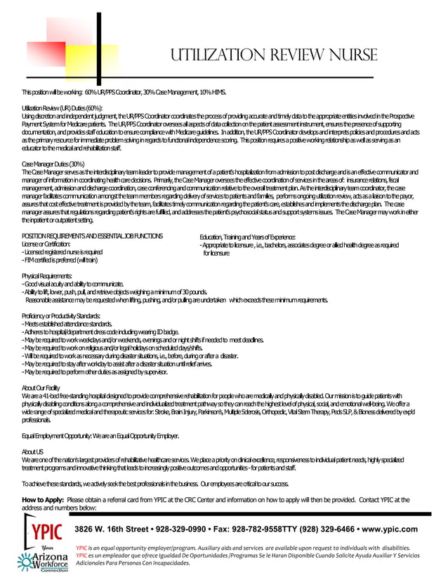 Utilization Review Nurse | PDF