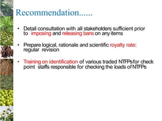 Trade Status of NTFPs in Nepal | PPTX