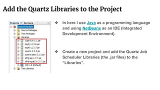 Quartz to Implement Scheduling Service | PDF