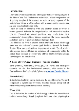 Utilize the Strength of the Five Elements through Yoga_ Embracing the ...