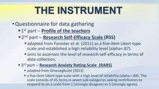 Utilizing and sharing basic education research | PPTX