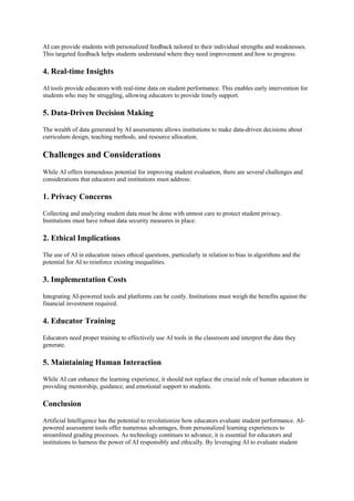 AI In Student Performance: Important Roles, Tools, Benefits, Challenges ...