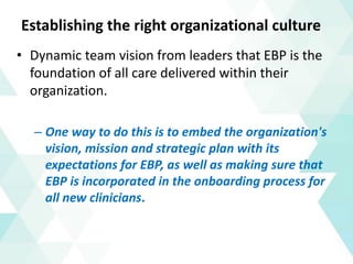 Utilizing ebp for quality improvement | PPT