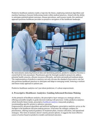 Utilizing Four Kinds of Healthcare Analytics in Your Practice | PDF