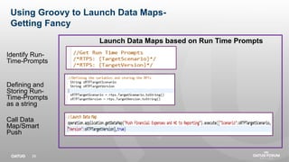 OATUG Forum - Utilizing Groovy and Data Maps for Instantaneous Analysis between ASO and BSO ...