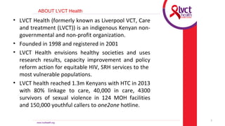 Utilizing one2one Sanitary pads initiative as an entry point for HIV ...