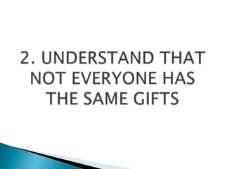 Utilizing our God given gift | PPTX