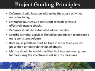 Utilizing the Critical Security Controls to Secure Healthcare ...