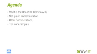 Utilizing the OpenNTF Domino API | PPT