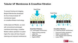 Utilizing Tubular UF Membrane Filtration for Wastewater Reuse | PPT
