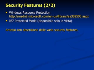 Utilizzare Windows Vista come Software Developer | PPT | Operating ...