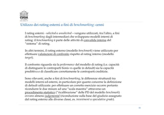 L'utilizzo e l'applicazione del rating esterno da parte delle banche. | PDF
