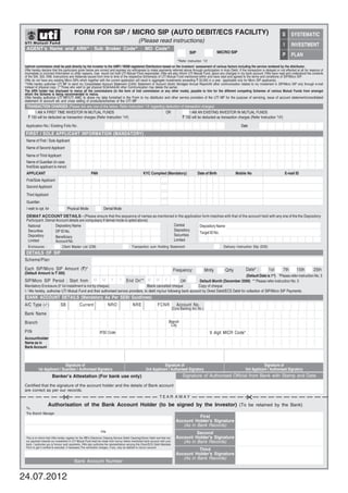 Uti mf sip form arn | PDF