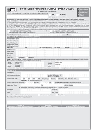 Uti mf sip form arn | PDF