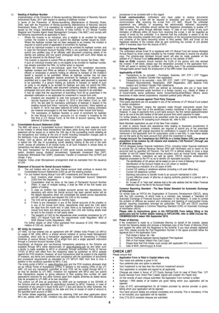 UTI - Equity Savings Fund Editable New Application Form Form | PDF