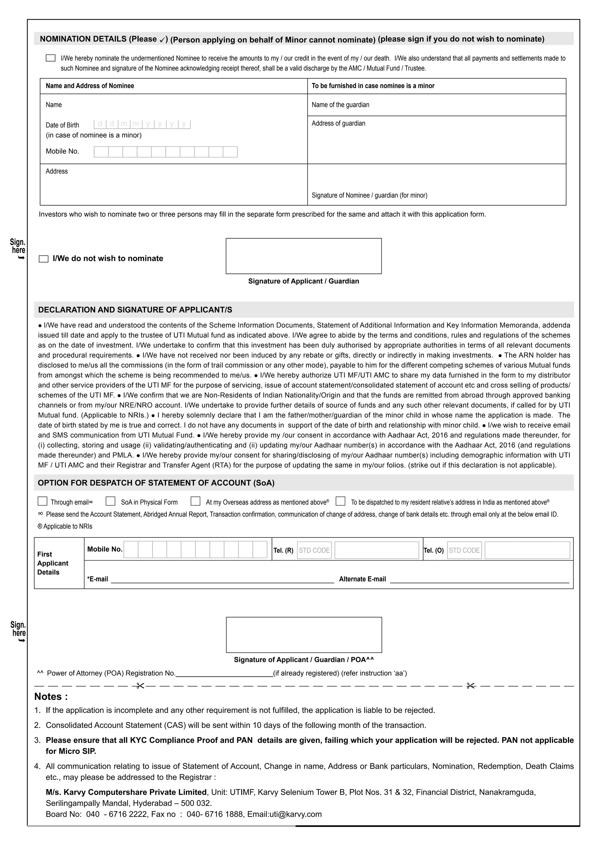 UTI - Unit Linked Insurance Plan (UTI-ULIP) New Editable Aplication ...