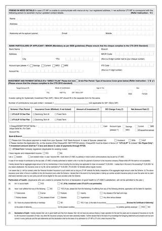 UTI - Unit Linked Insurance Plan (UTI-ULIP) New Editable Aplication ...