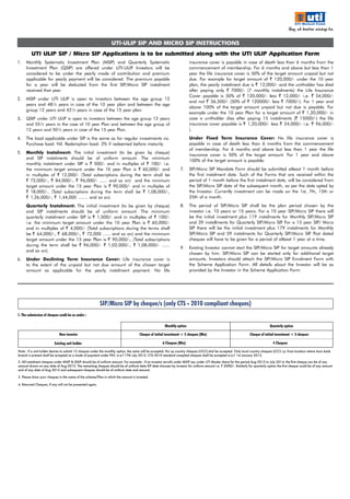 UTI - Unit Linked Insurance Plan (UTI-ULIP) New Editable Aplication ...