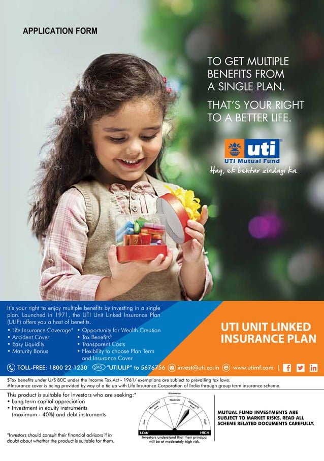 UTI - Unit Linked Insurance Plan (UTI-ULIP) New Editable Aplication ...