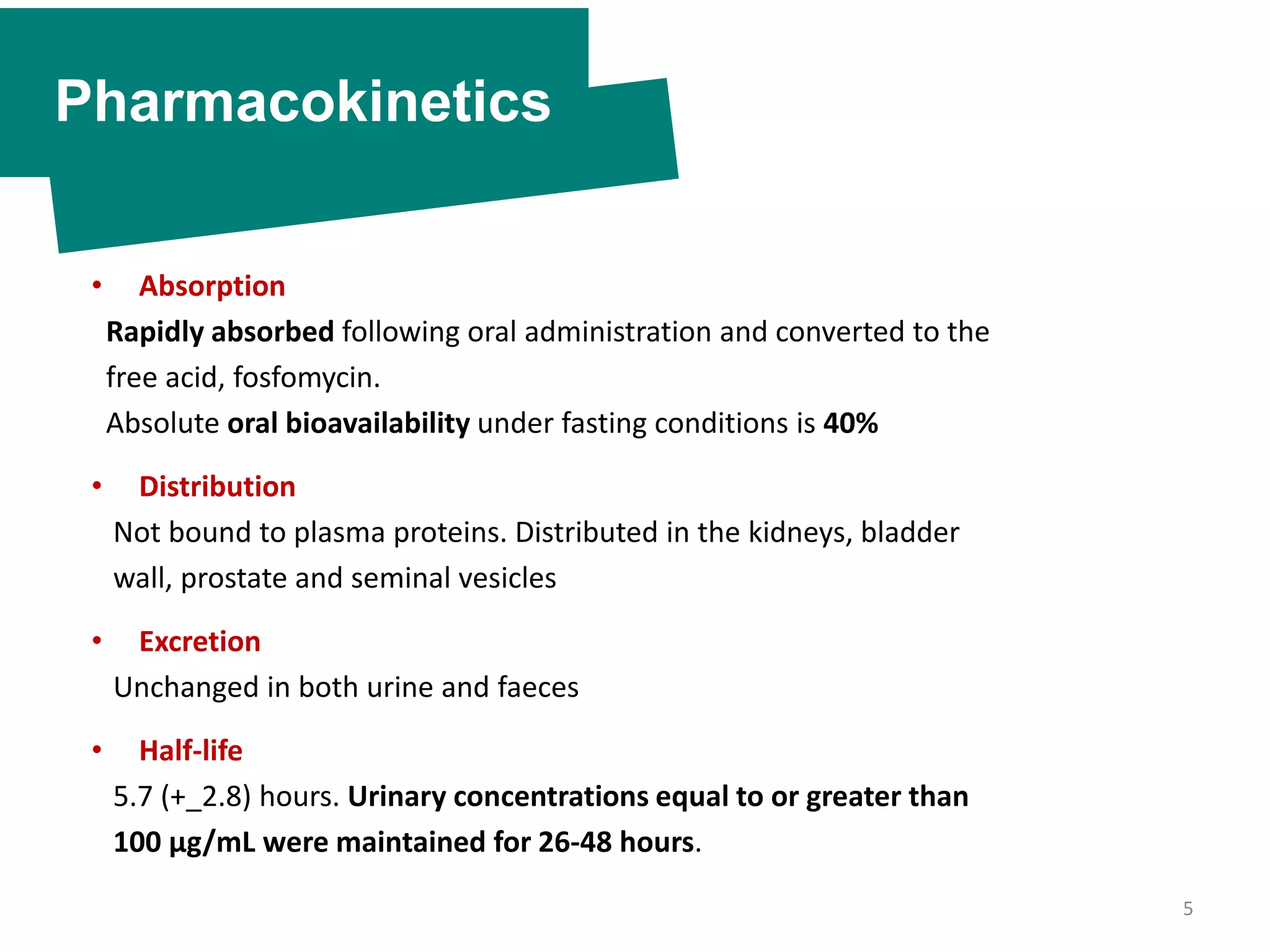 FOSFOMYCINE The First Line Antimicrobial in Urinary Tract Infection ...