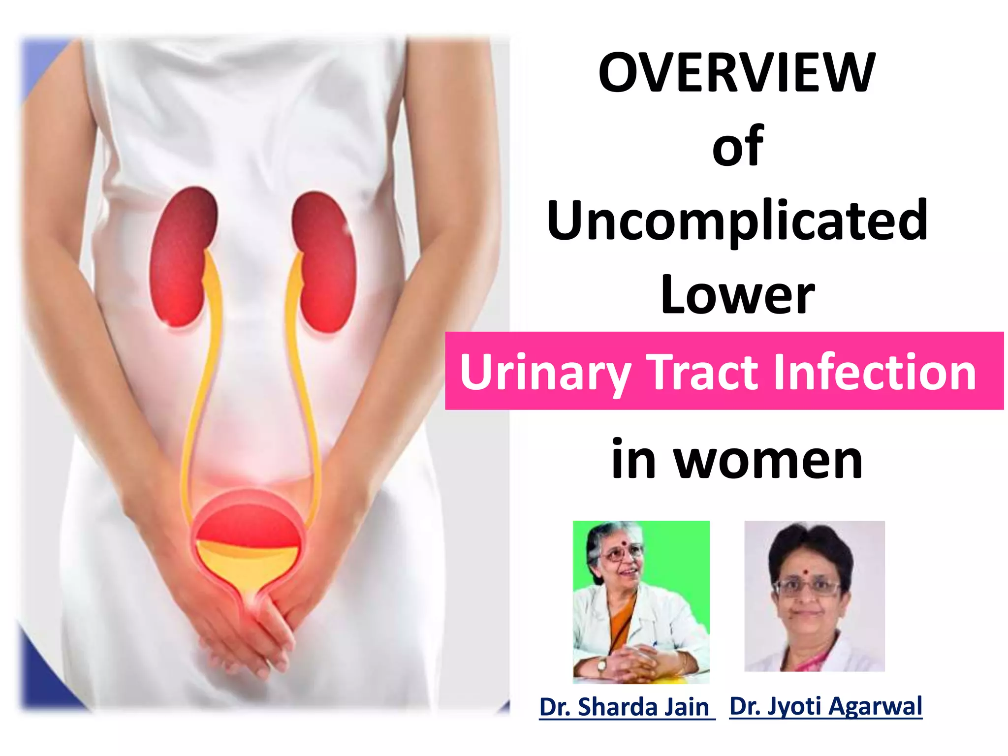 OVERVIEW of Uncomplicated Lower Urinary Tract Infection in women Dr Sharda Jain & Dr Jyoti ...