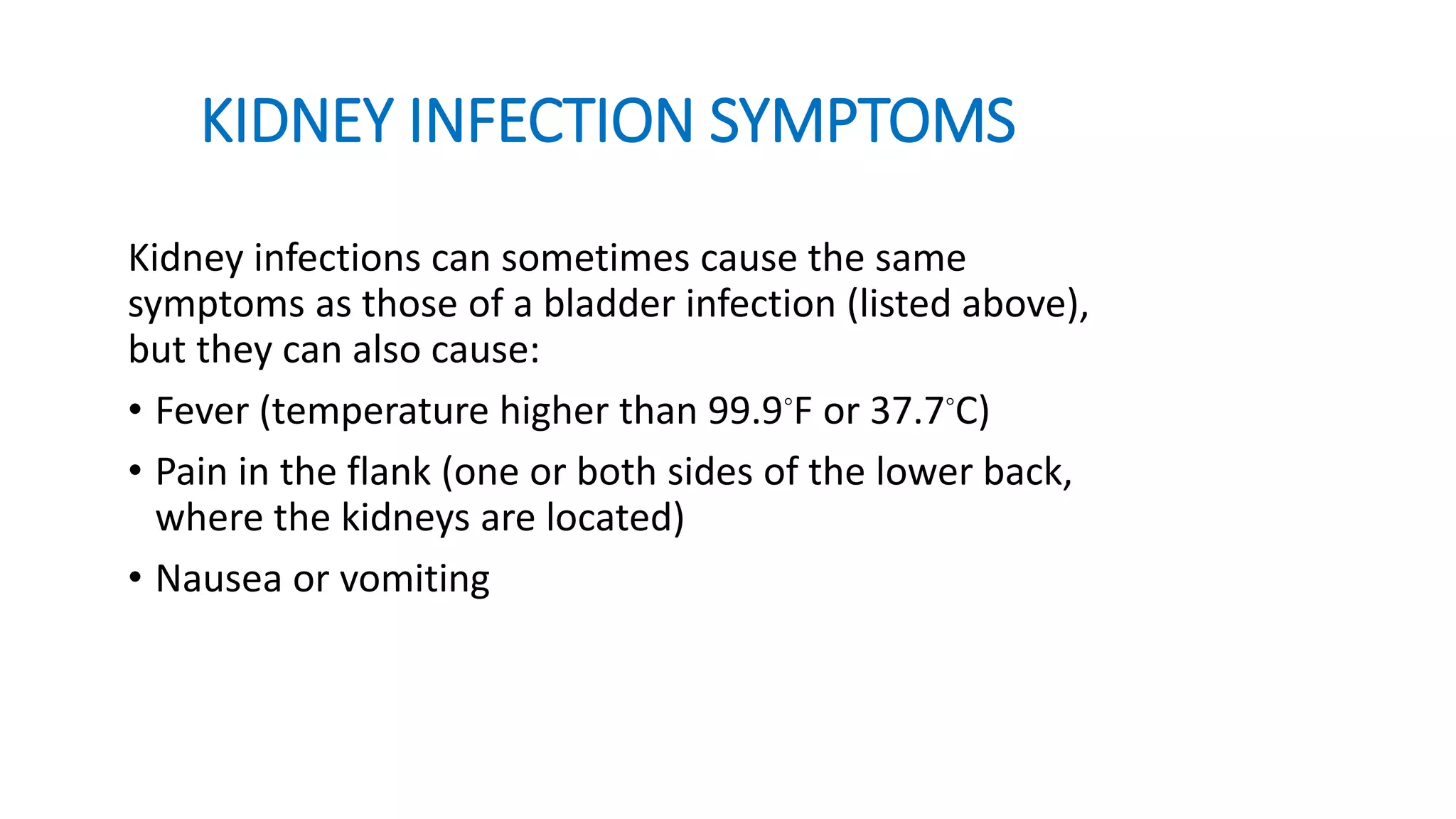 Urinary tract infection patient education | PPTX