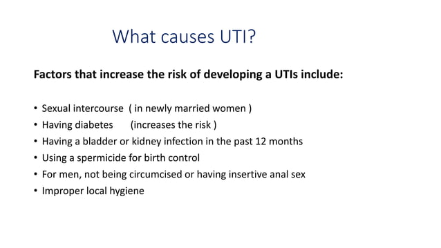 Urinary tract infection patient education | PPTX
