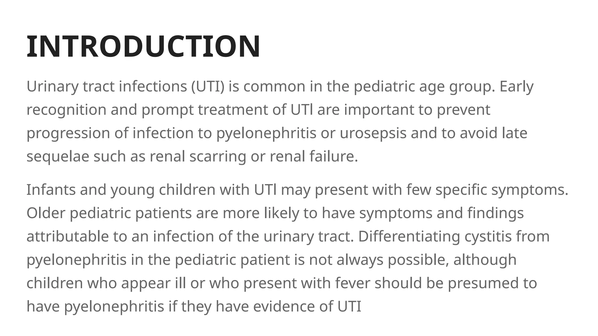 Urinary track infection in children, paediatrics.pptx