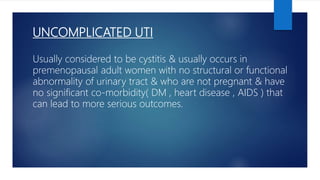 Urinary track infection | PPTX