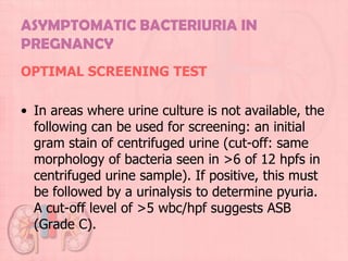 UTI in Pregnancy | PPTX