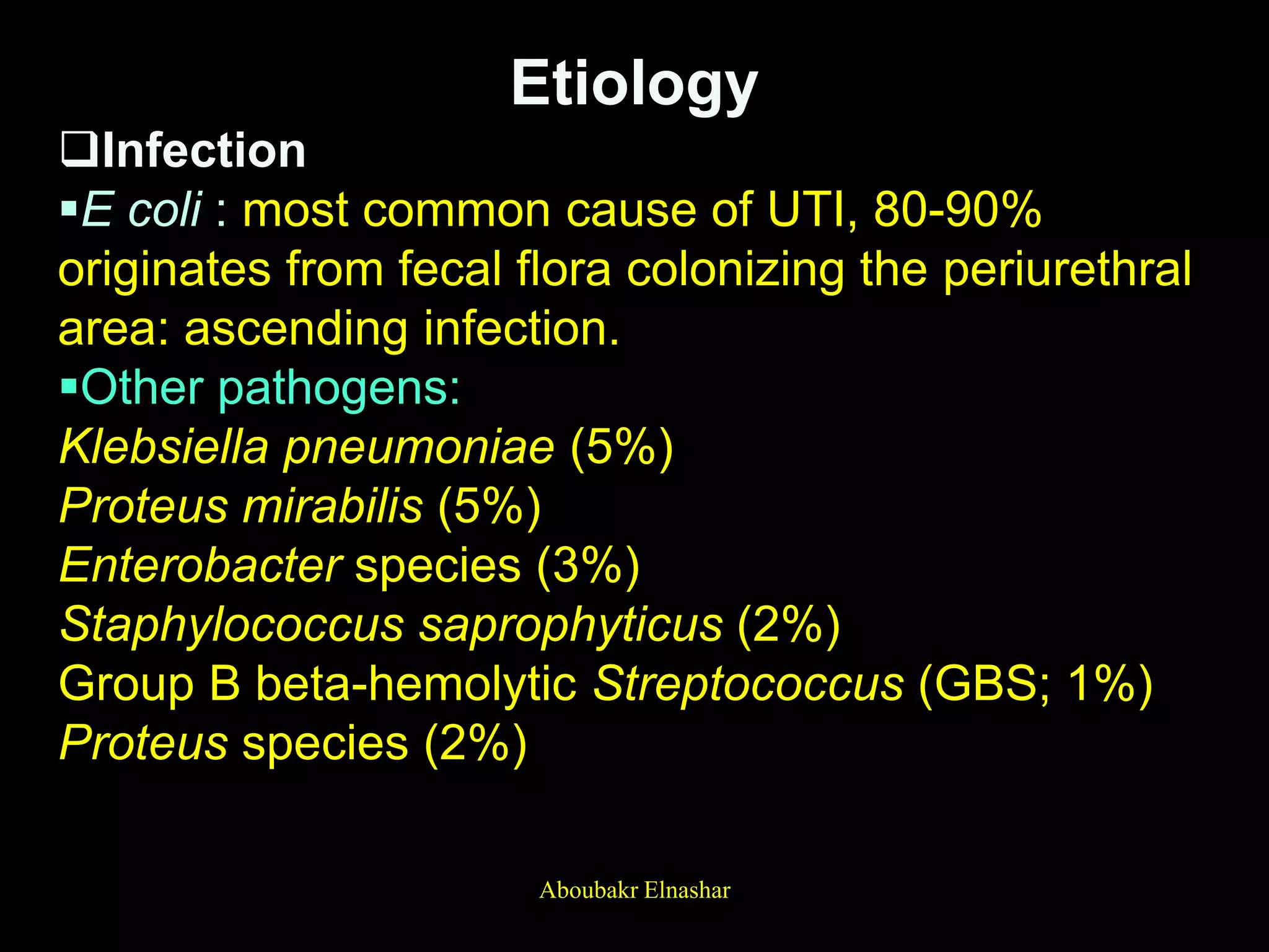 Urinary tract infections during pregnancy | PPTX