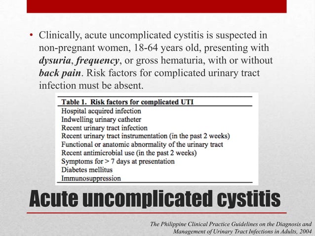 UTI Case Presentation | PPTX | Sexual Conditions | Sexual Health