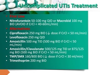 Treatment of Urinary Tract Infections | PPTX